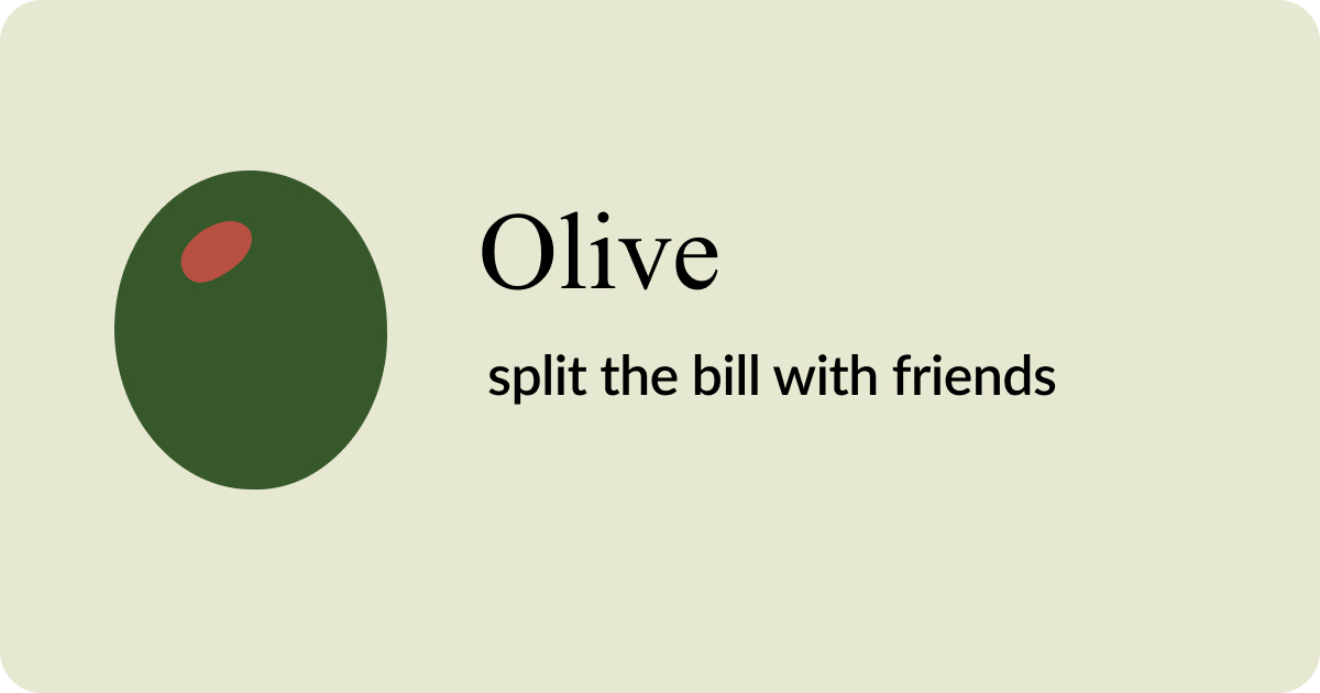 Olive - receipt splitter